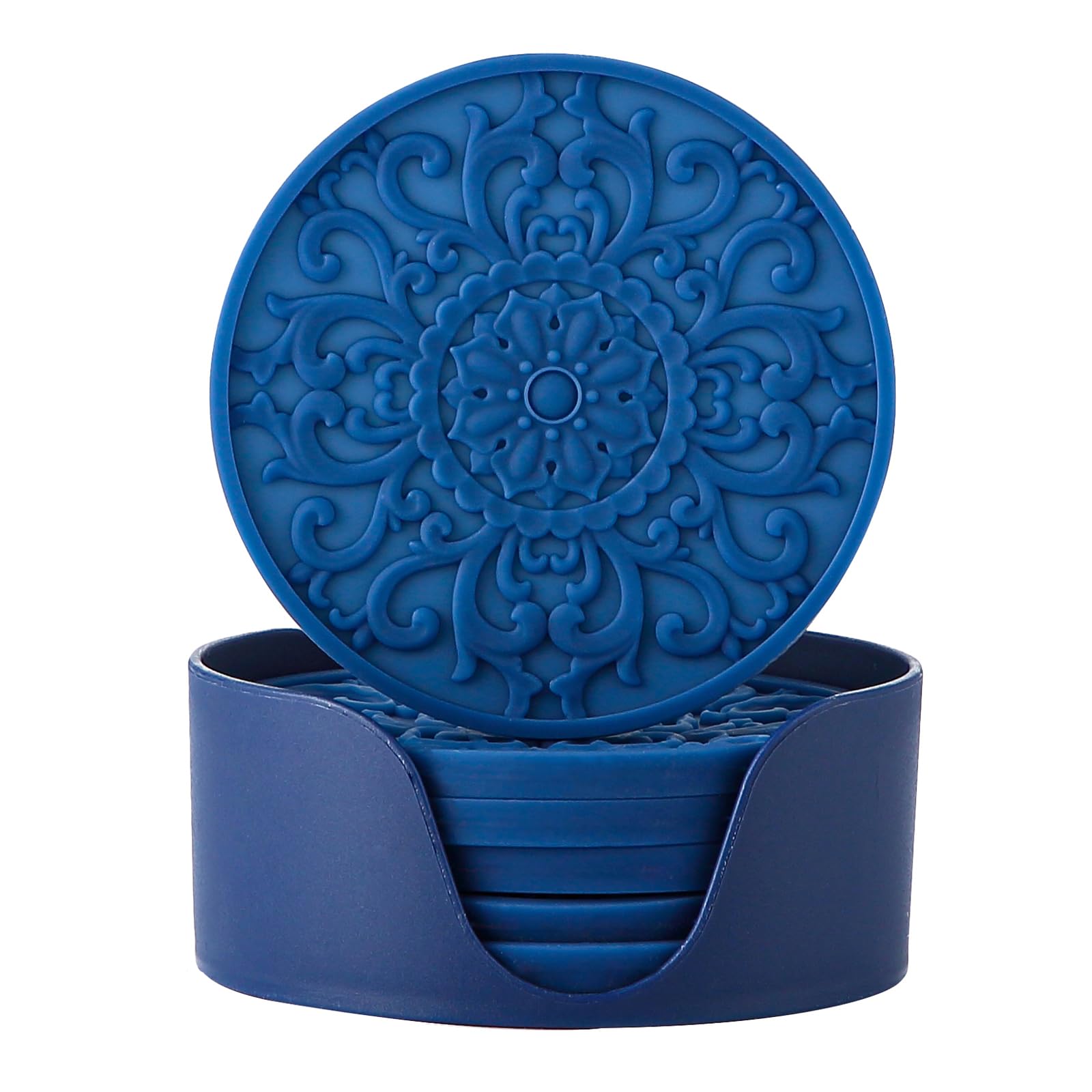 Amazon.com: Colinda Silicone Coasters for Drink, 6 Pack Coasters with ...