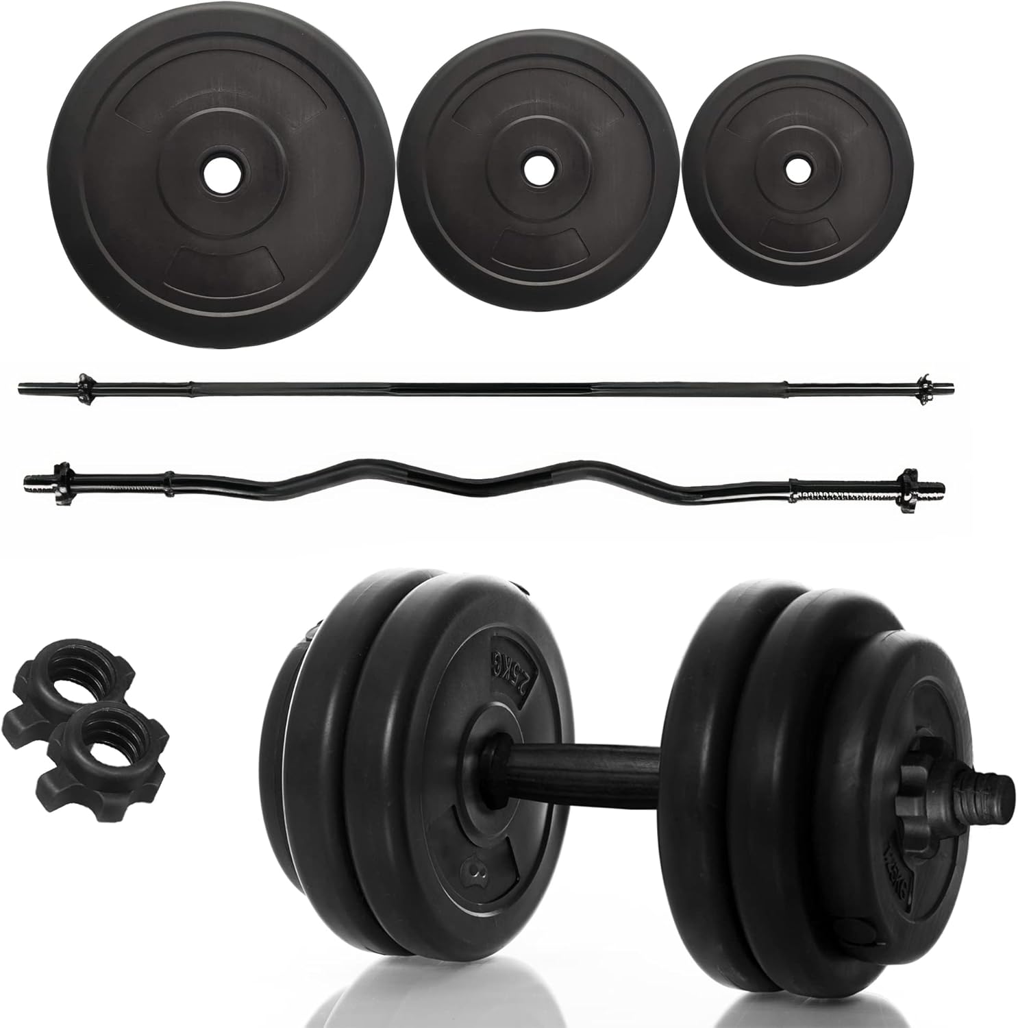 Bluelander Set de Pesas, Pesas para Ejercicio en Casa, 8 Discos Pesas ...