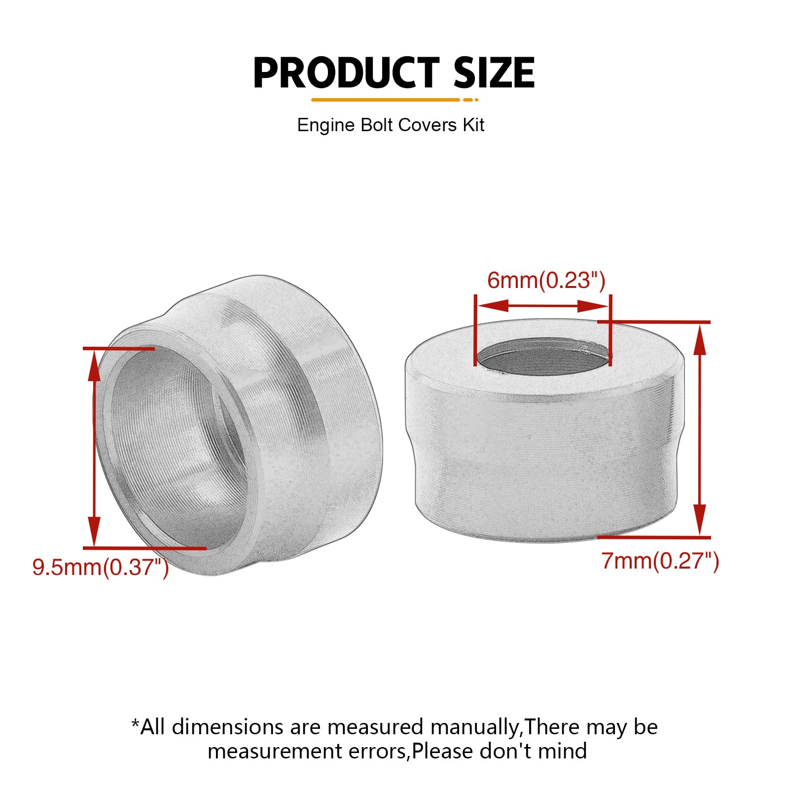 Snapklik.com : Engine Bolt Covers Toppers Caps Kit For Harley M8 Twin ...