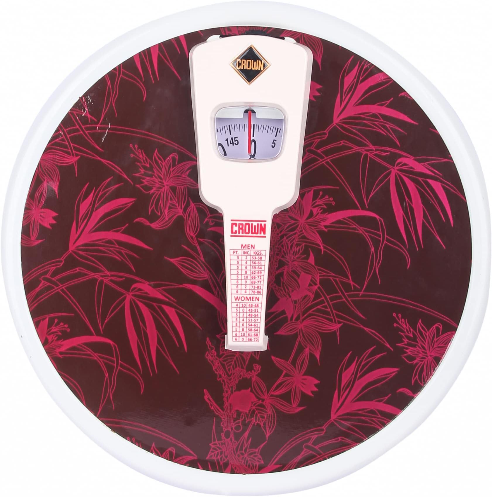 CROWN Round Deluxe Weighing Scale For Human Body, Mechanical Manual ...