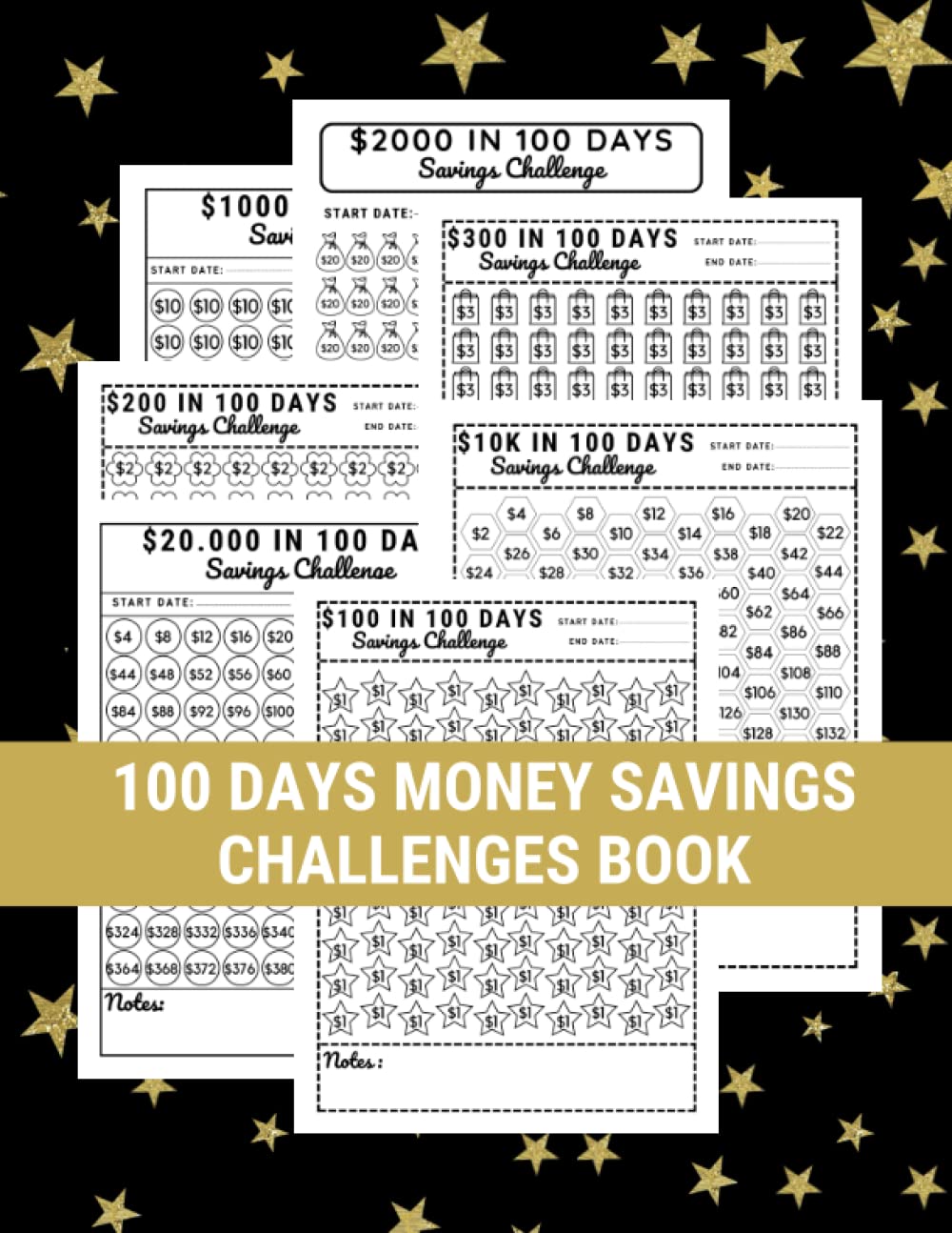 100 Days Money Savings Challenges Book: Simple Savings Challenge Book ...