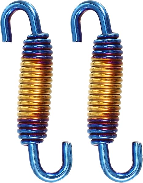 Amazon.com: X AUTOHAUX 2 Pcs Universal Motorcycles Exhaust Pipe Spring ...