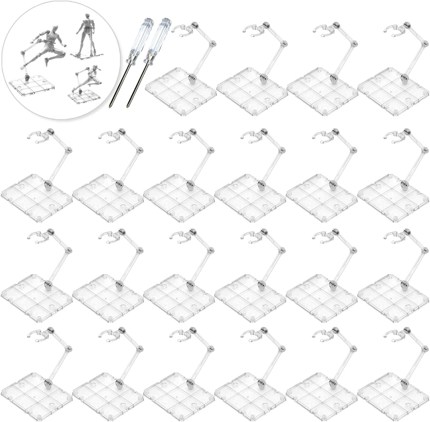 Amazon.com: XISTEST Action Figure Stand, 22 PCS Assembly Action Figure ...