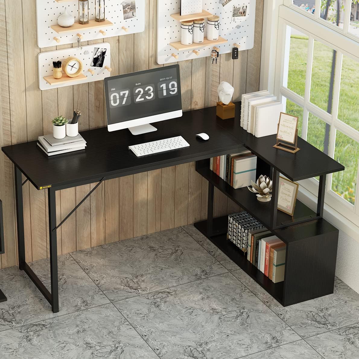 Amazon.com: YQ JENMW L-Shaped Computer Desk,48 Inch Corner Computer ...