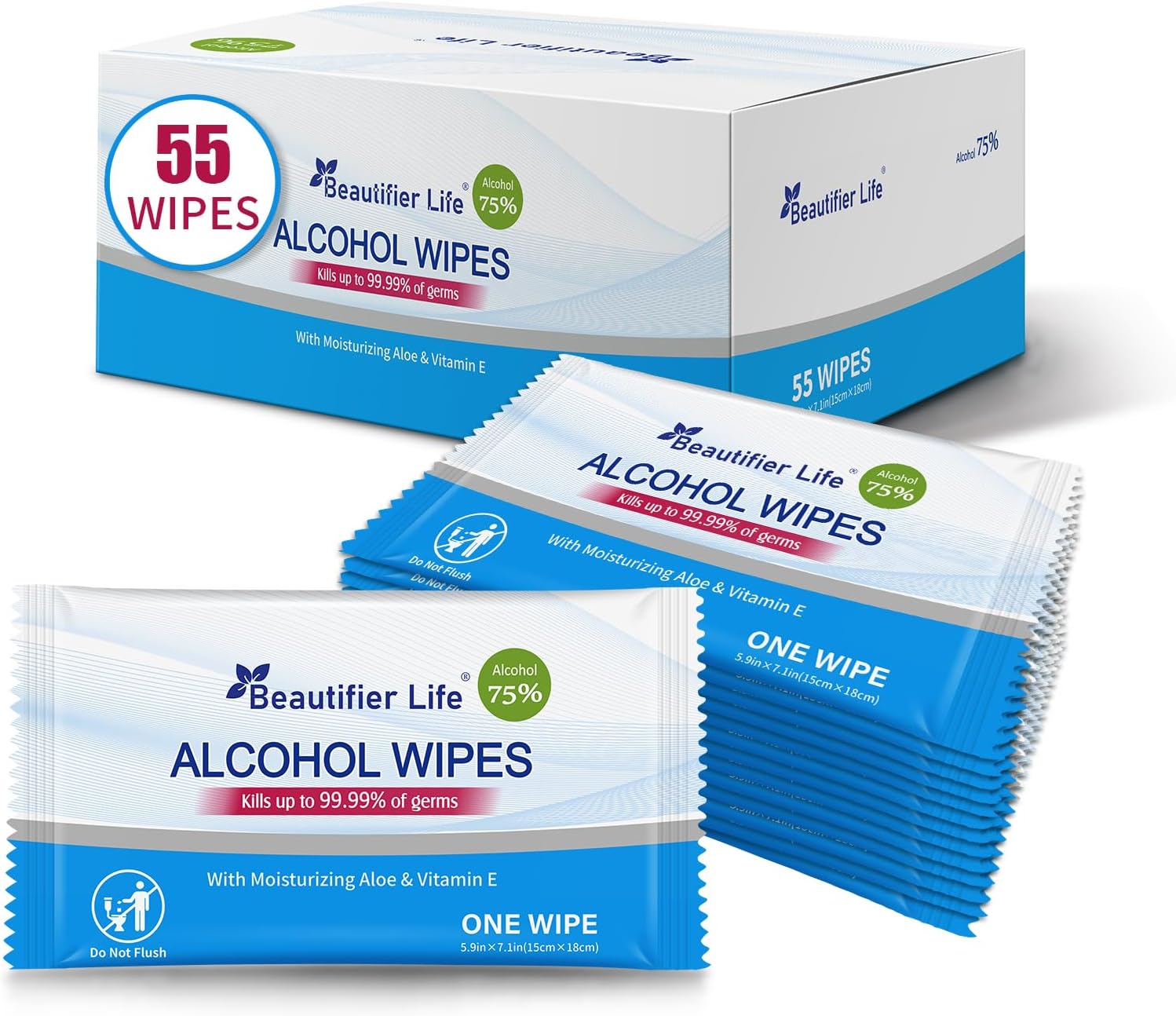 Amazon.com : 75% Alcohol Wipes (Travel Packs & 80ct Packs) - Hand ...