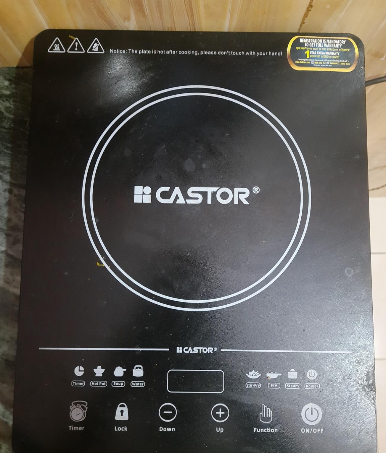 Buy IBELL Castor DIVA Induction Cooktop 2000W, Touch Control, Auto Shut ...