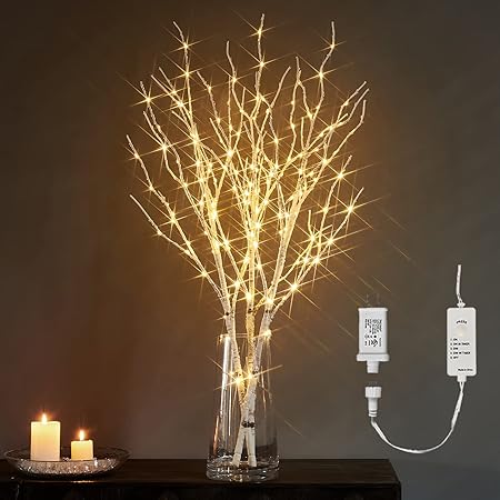Amazon.com: LIGHTSHARE 5.5FT 120LED Artificial Lighted Maple Tree Warm ...