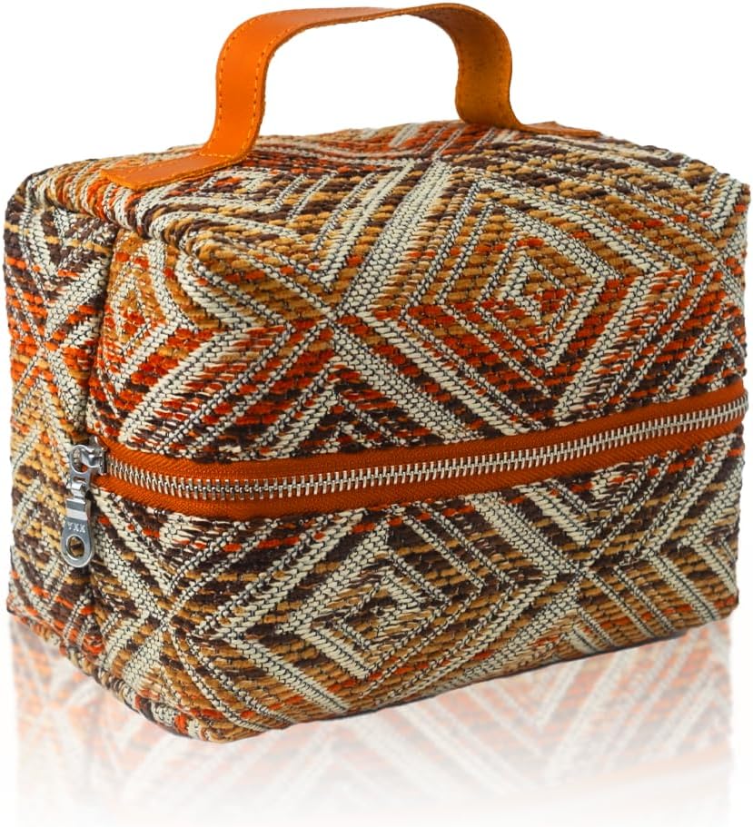 Amazon.com: TAILOR & TAILOR Woven Cotton Makeup Bag, Travel Organizer ...