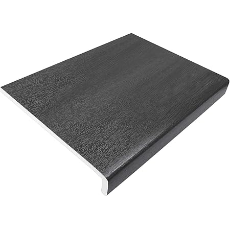 200mm Grey UPVC Window Board/Cill Cover 1.25m Long 9mm Thick Plastic ...