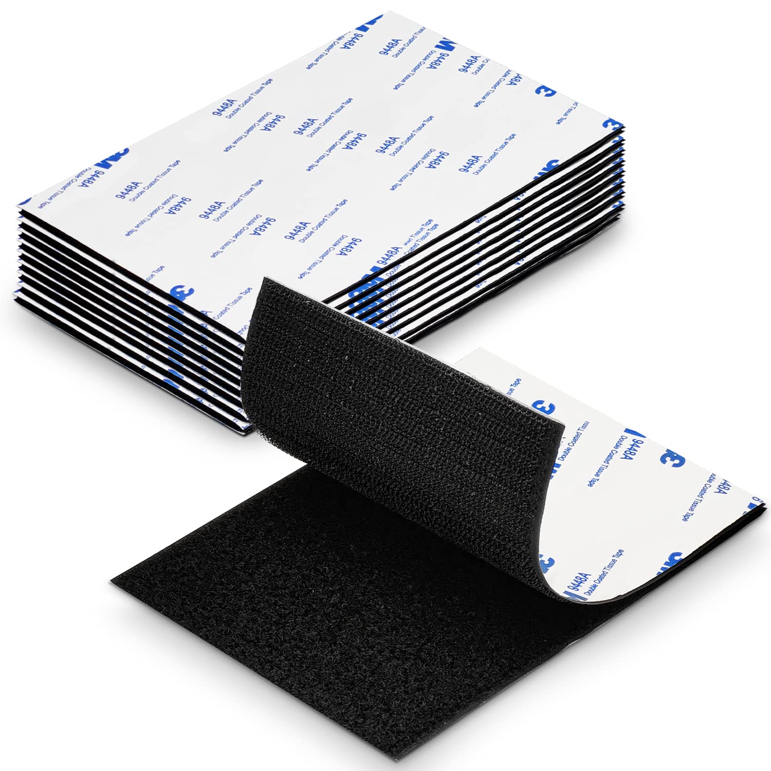 10Pairs Upgrade Hook Loop Strips with Adhesive,4x6inch Heavy Duty ...