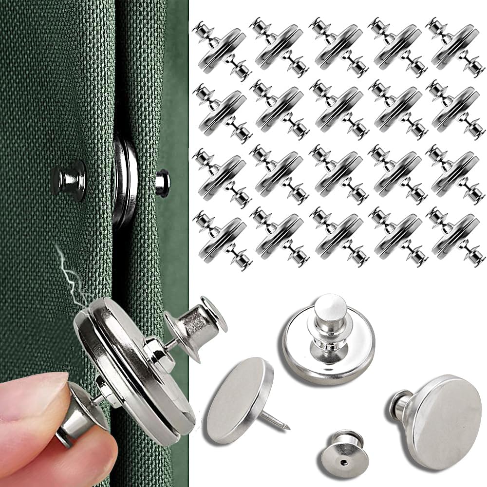 Amazon.com: 20 Pairs Curtain Magnets Closure, Curtain Weights Magnets ...
