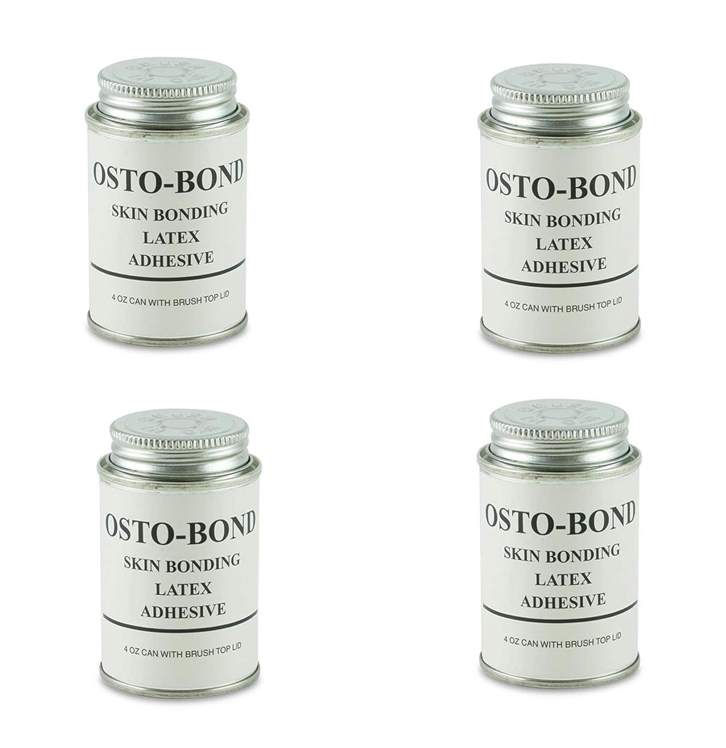 Osto-Bond Skin Bond Latex Adhesive Skin BONDING Cement, 4 OZ. CAN W ...