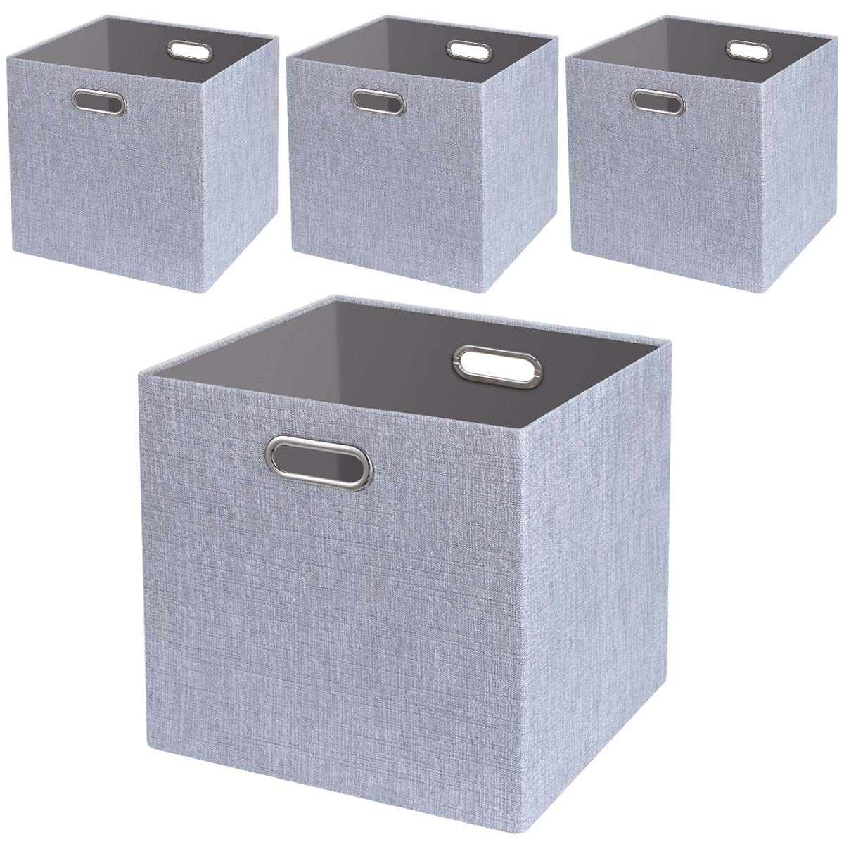 Thicker Fabric Storage Cubes 13 inch Collapsible Storage Bins for ...