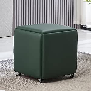 Amazon.com: GNHGDFFDF 5 in 1 Stackable Nesting Ottoman Stool with ...