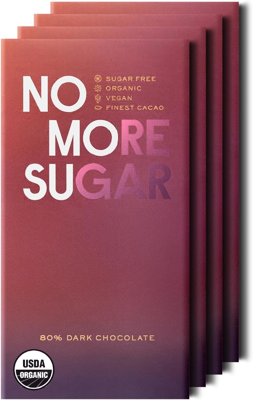 Amazon.com : Heaven & Earth No Sugar Added Fine Dark Chocolate Bars 70% ...