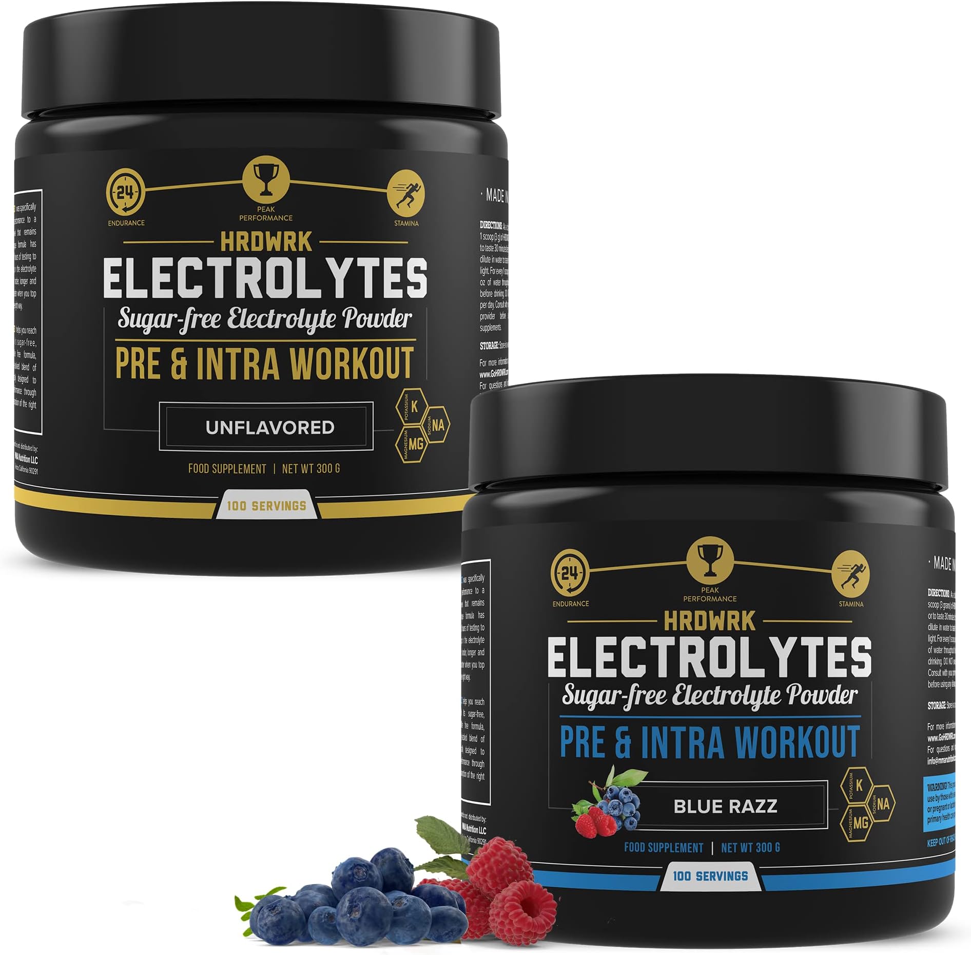 Amazon.com: MMA Nutrition HRDWRK 100 Servings Keto Electrolytes Powder ...