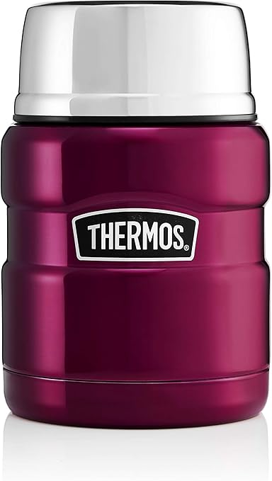 Thermos Stainless King Food Flask, Stainless Steel, Raspberry, 9.4 x 9. ...