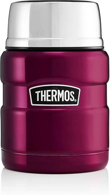 Thermos Stainless King Food Flask, Stainless Steel, Raspberry, 9.4 x 9. ...