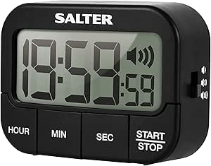 Salter 355 BKXCDU Digital Kitchen Timer - LCD Display, Loud Clock Timer ...