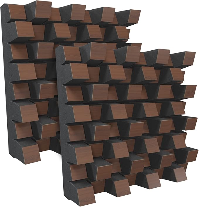 Amazon.com: (2 Pack) — Sound Acoustic Studio Diffuser «Sirius» | 2D QRD ...