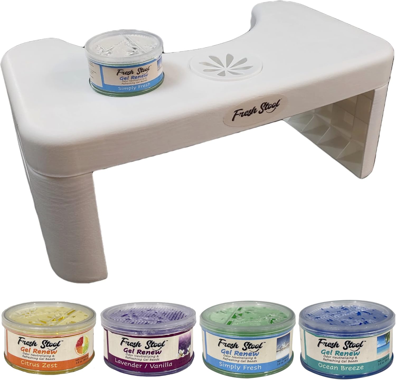 Amazon.com: Bathroom Toilet Stool with Freshener | Potty Training Squat ...