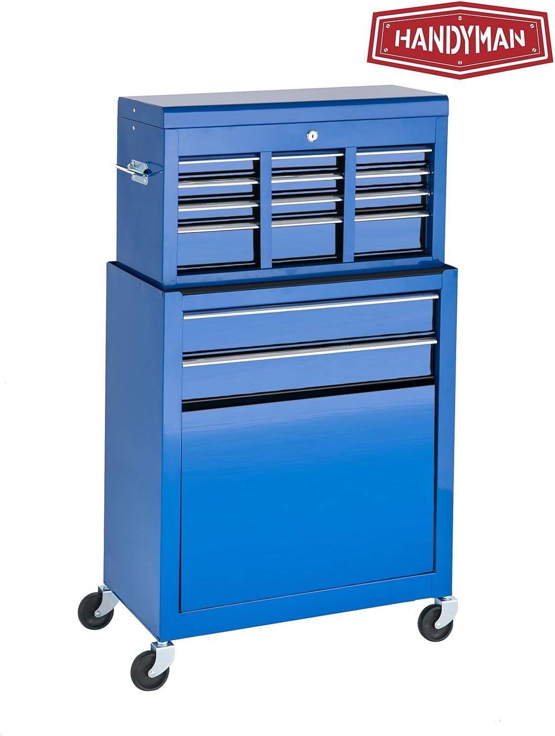 Handyman Heavy Duty Steel Toolbox with Chests and Roller Cabinets 4 ...