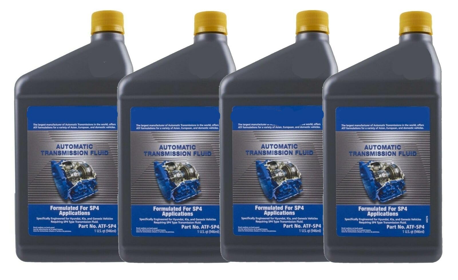 Amazon.com: Replacement Set of 4 Auto Trans Fluids ATFSP4 for Hyundai ...