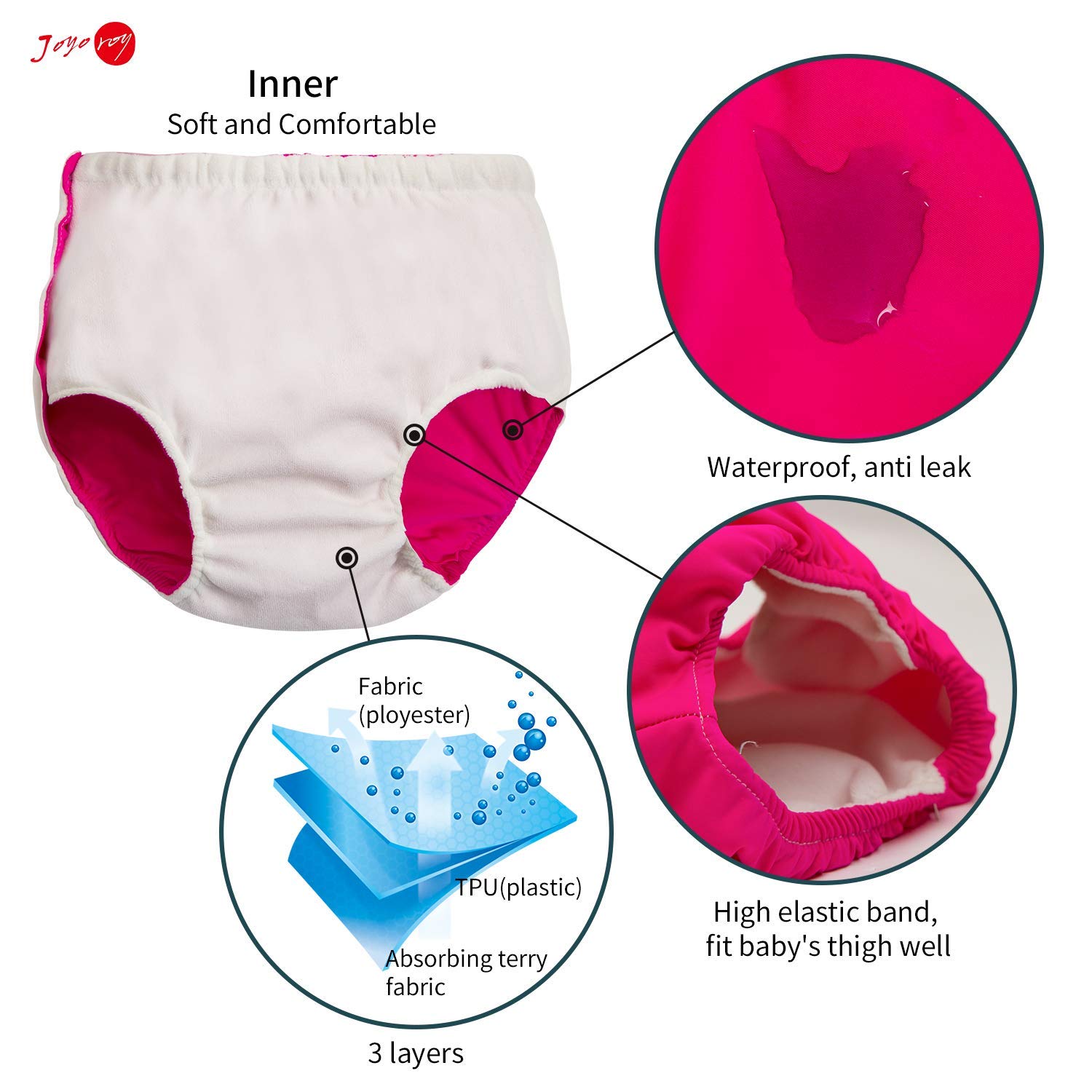 Snapklik.com : Joyo Roy Infant Swim Diaper Reusable Diapers Baby Swim ...