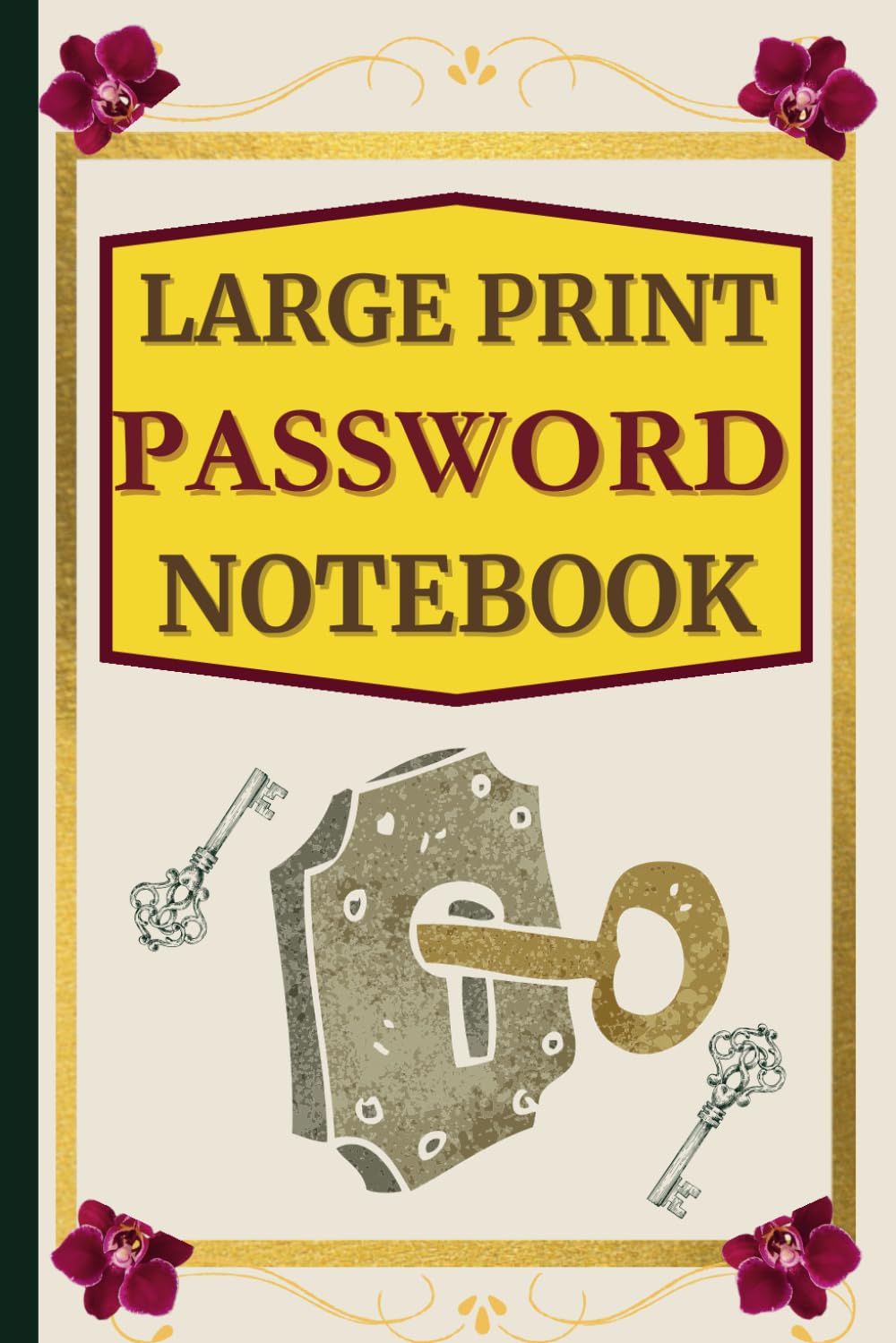 Large Print Password Notebook: Swan, Am: Amazon.com: Books