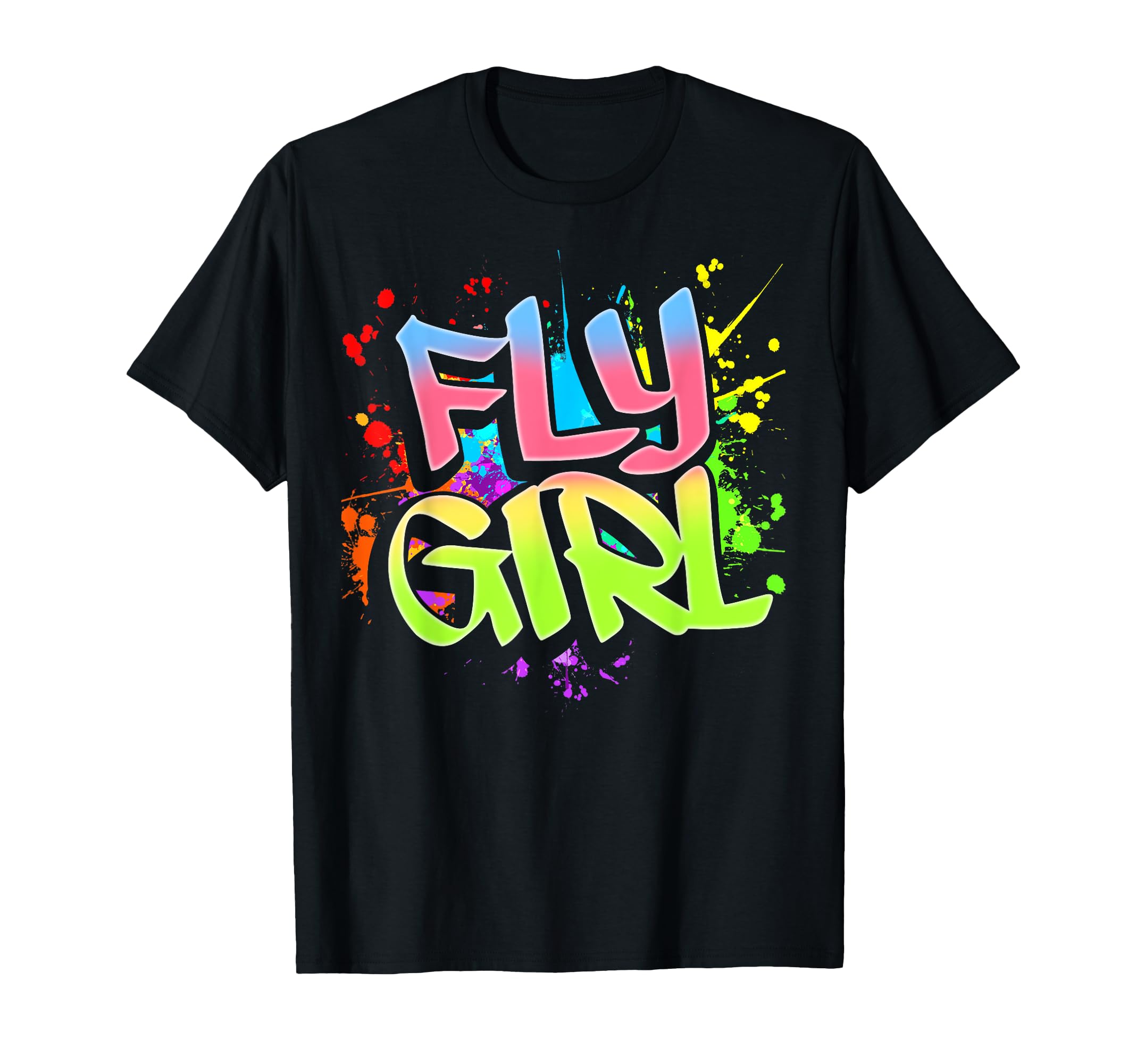 Amazon.com: Fly Girl 80s 90s Old School Hip Hop Girls T-Shirt ...