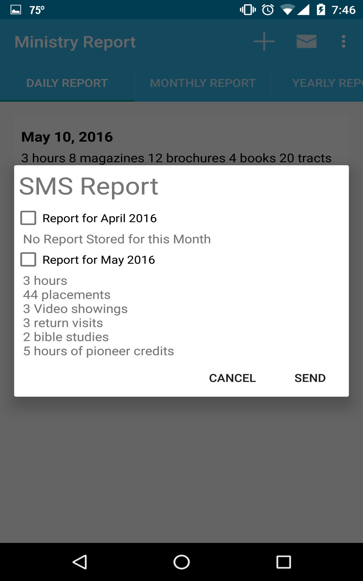 Ministry Report - App on Amazon Appstore