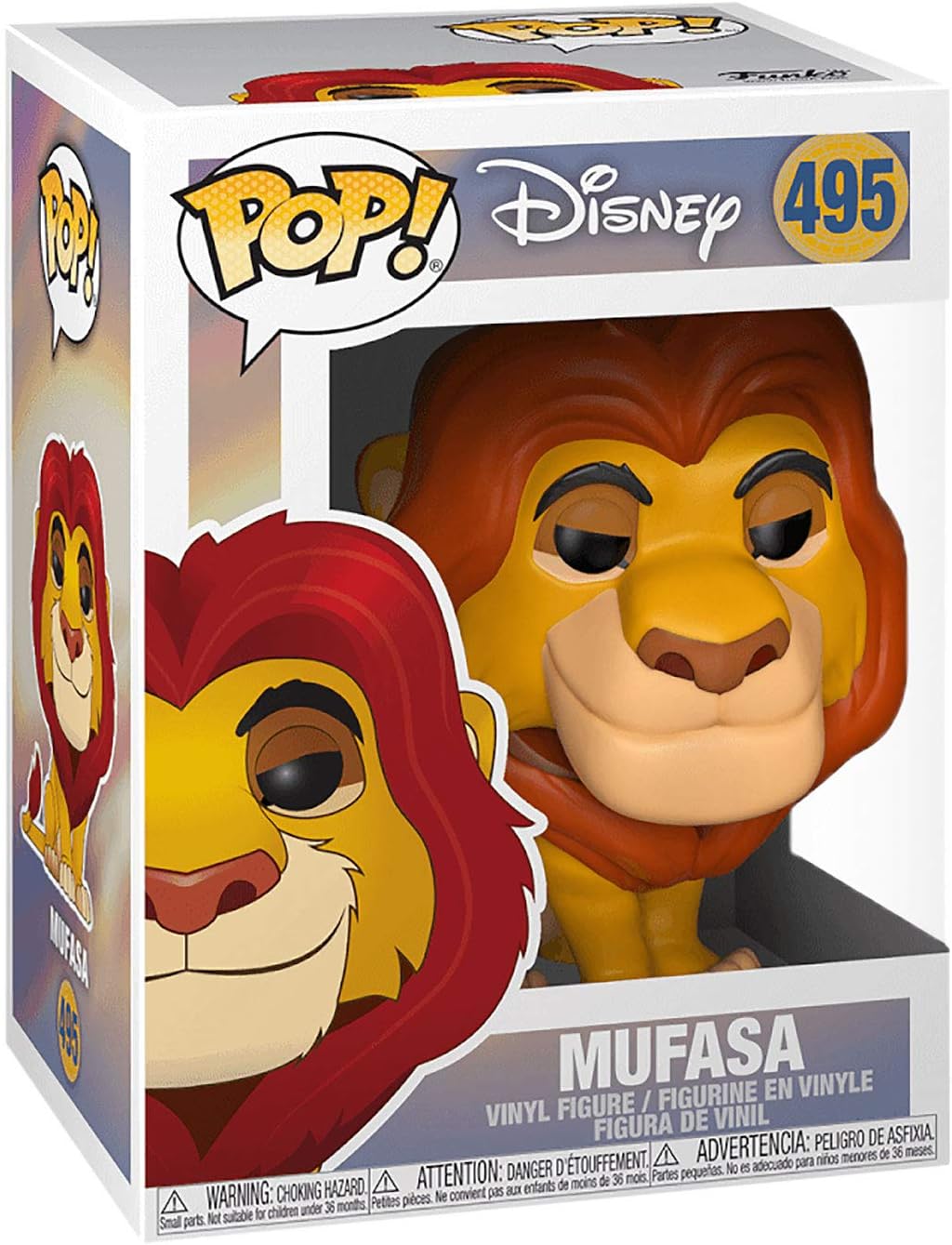Amazon.com: Funko Pop! Disney: Lion King - Mufasa Toy, Standard ...