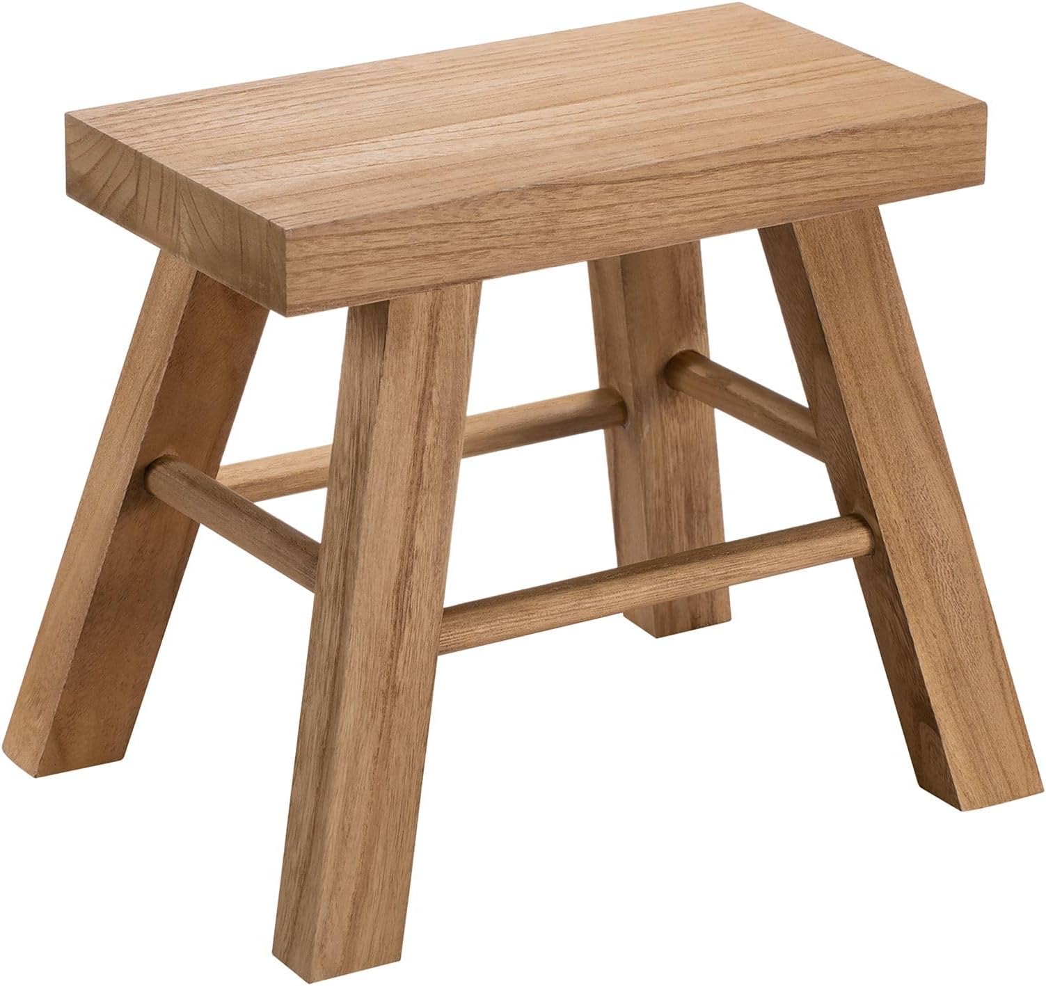 Terra Home Hocker Norrvik - Braun, Eckig, 40x30x45 cm, Holz, Skandi ...