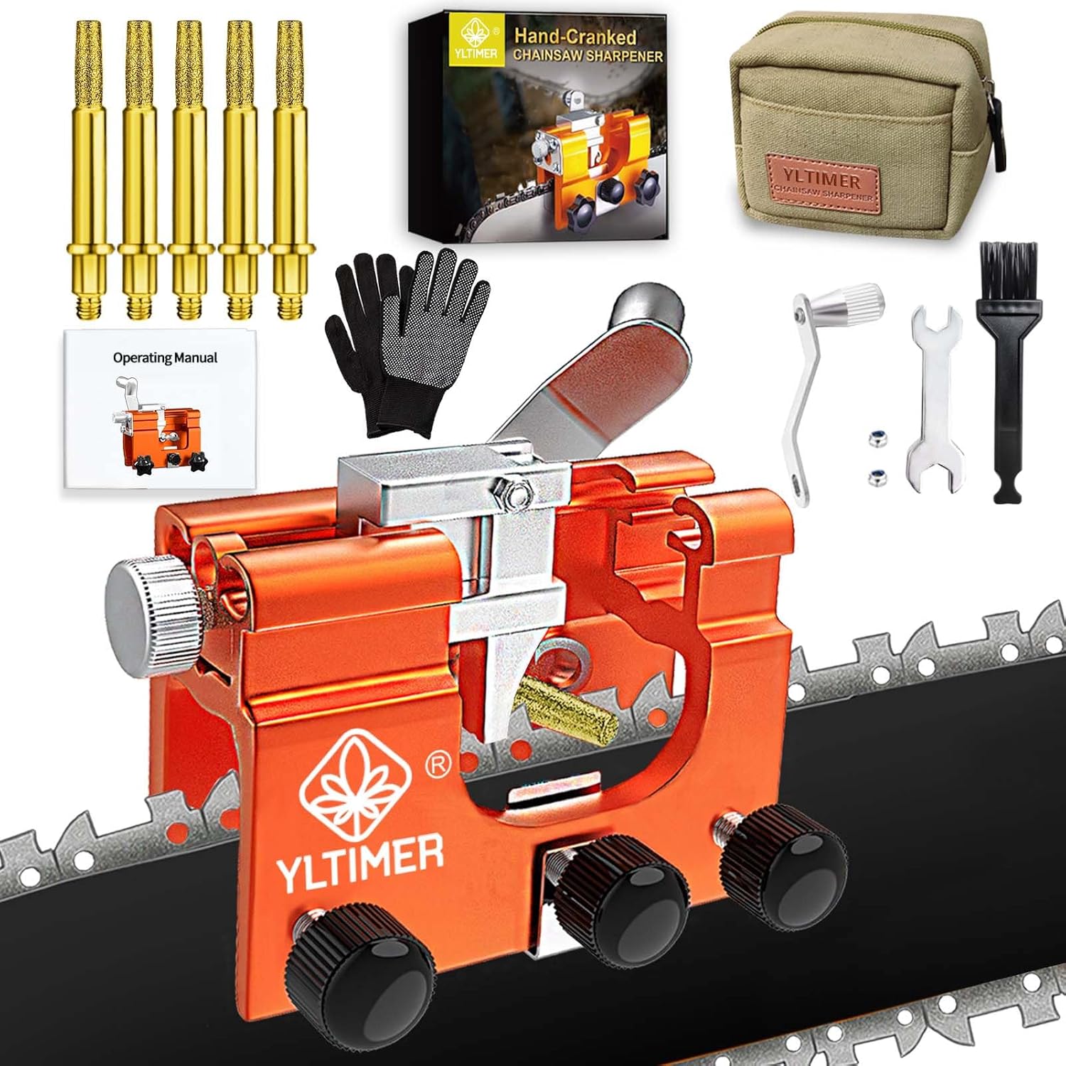 Chainsaw Sharpener, New Upgraded Portable Chainsaw Sharpener Jig Kit ...