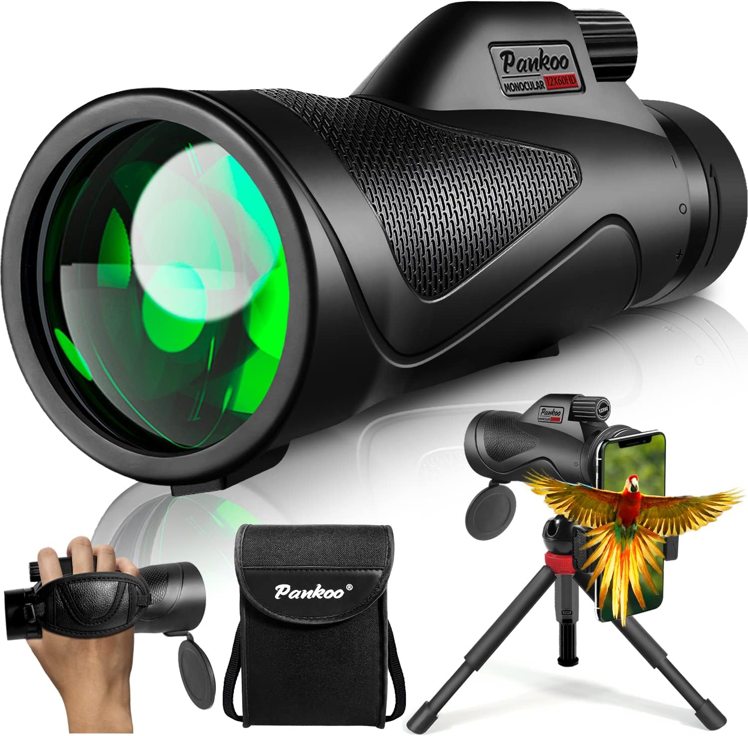 Amazon.com : Python 12x52 Range Master Ultra HD Monocular Telescope ...