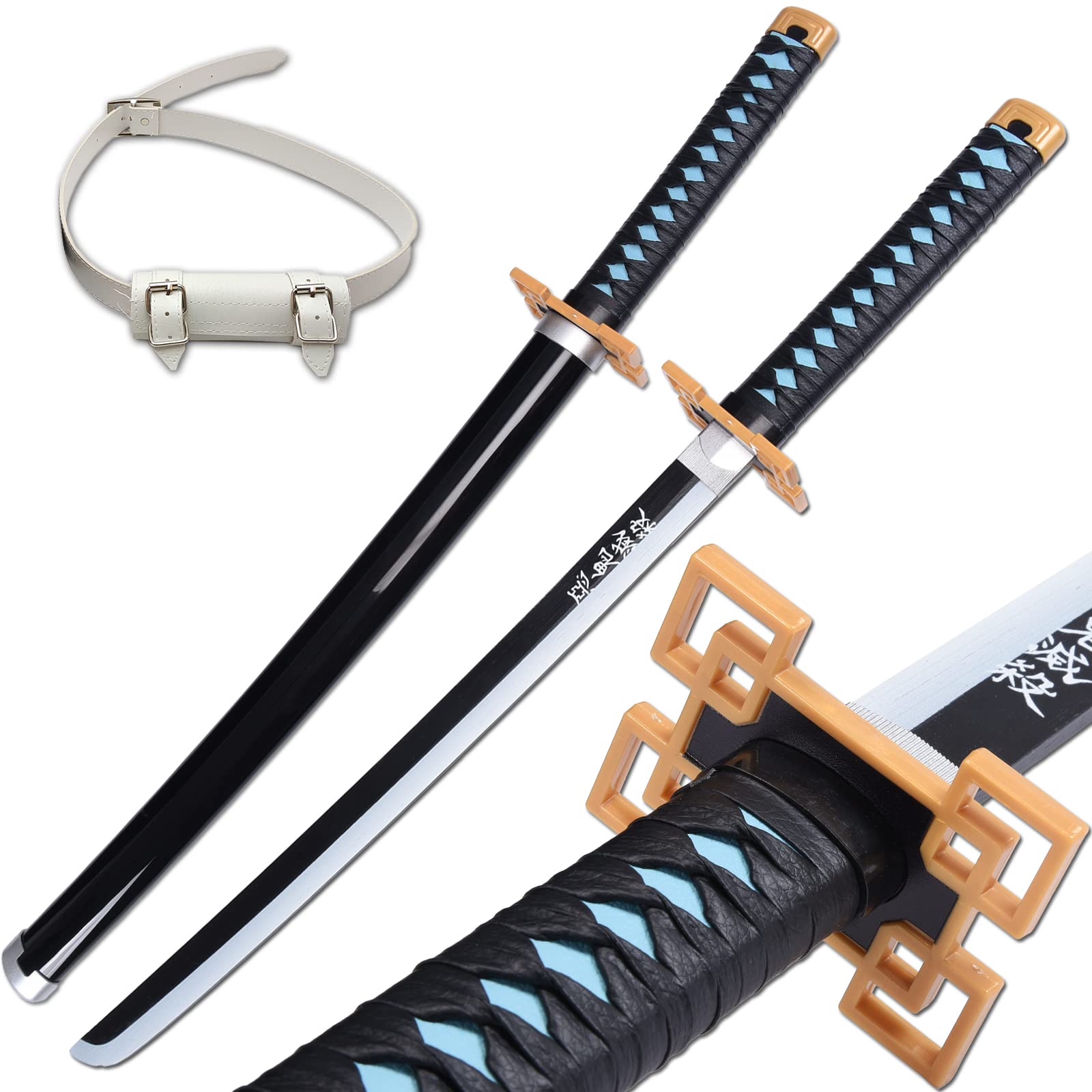 Buy ziqing Demon Slayer Cosplay Handmade Katana 31 inch with Multiple ...