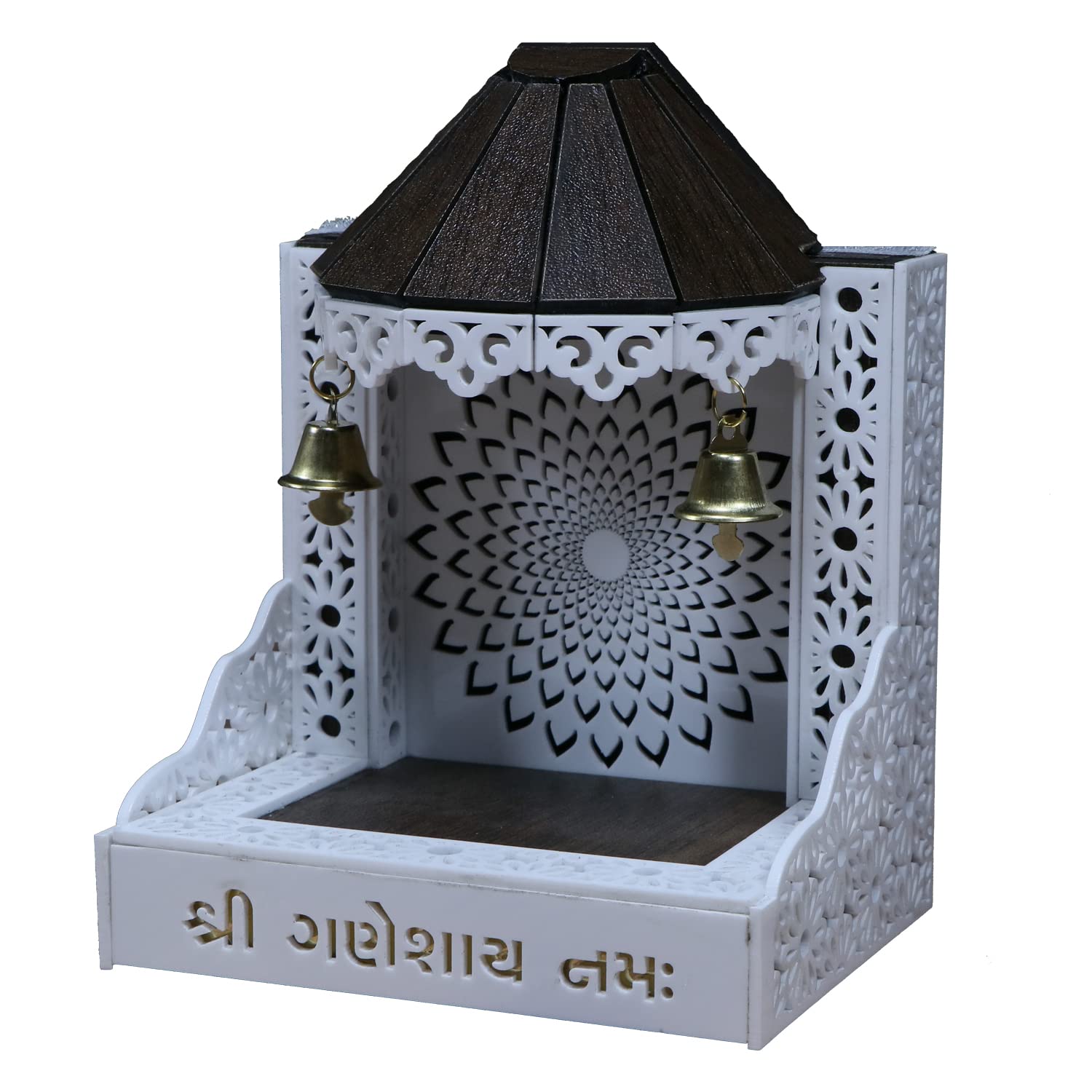 Buy Cayster Wooden Temple/ Home Temple/Puja Mandir/Floor Stand and ...