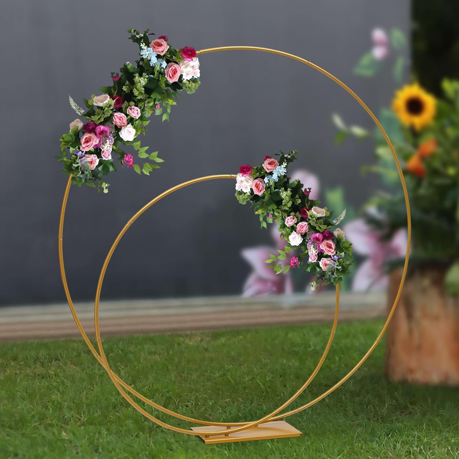 Amazon.com : 6 Ft Round Table Arch Stand, Garden Arbor Rack for Garden ...