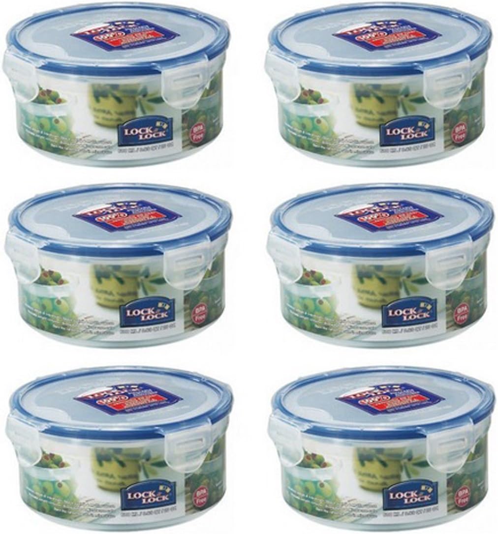 6 x Lock & Lock Rect 180ml Food Container HPL805 : Amazon.co.uk: Home ...