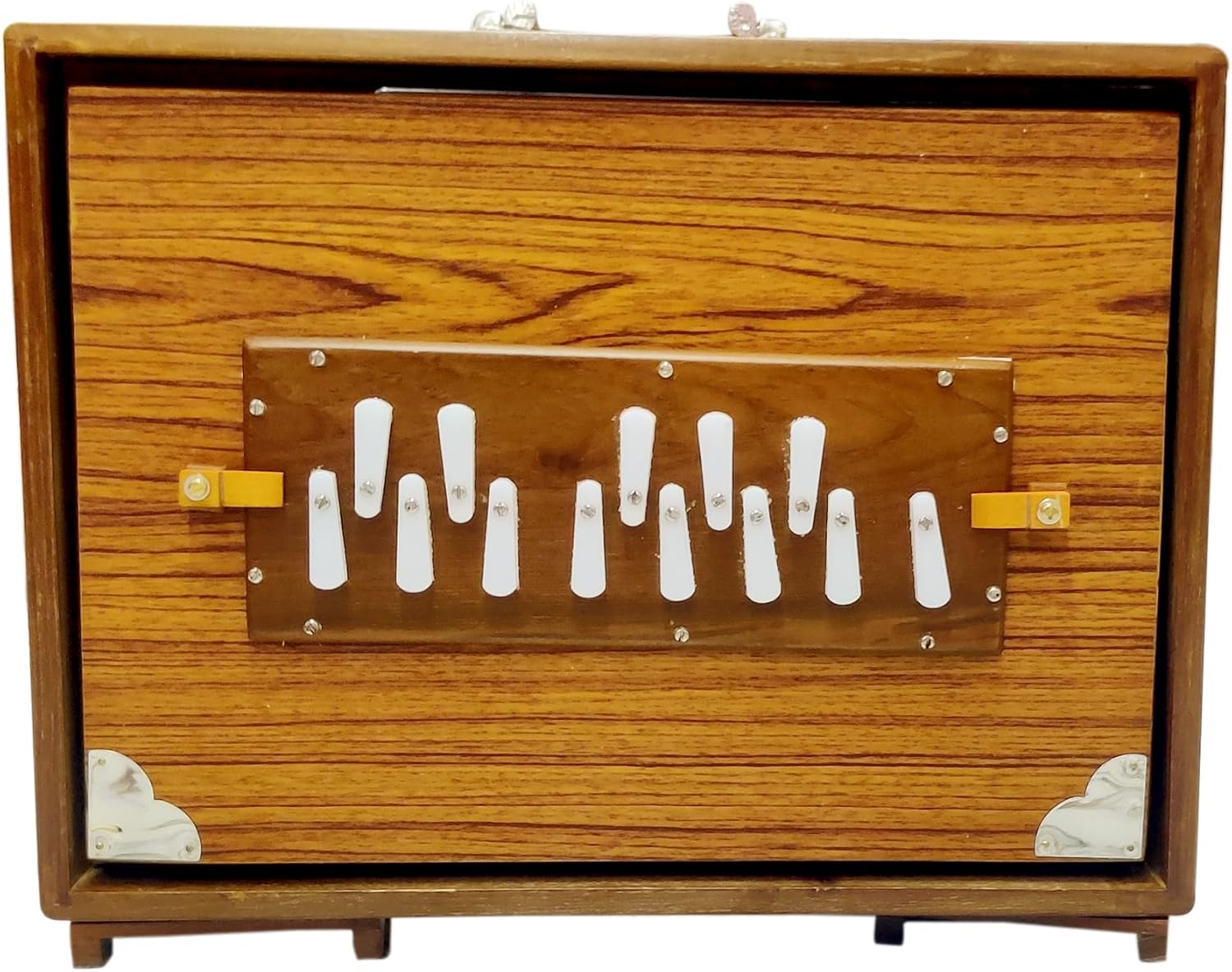 Amazon.com: Maanvish Shruti Box, Teak Wood, Chrome, Premium,16 X 12 X 3 ...