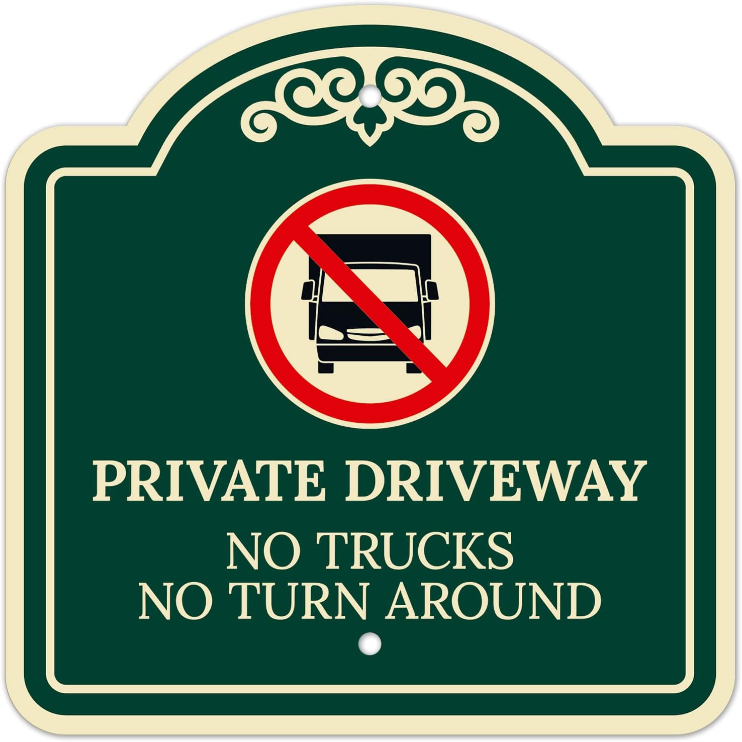 Amazon.com : Montague Metal Products - No Delivery Trucks on Driveway ...