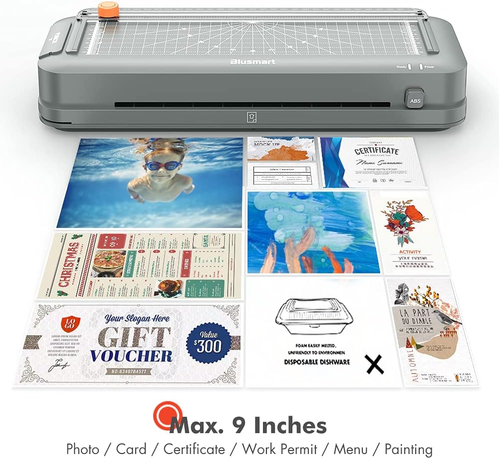 Laminator, A4 Laminator with 20 Laminating Pouches 6 in 1 A4 A5 A6 ...