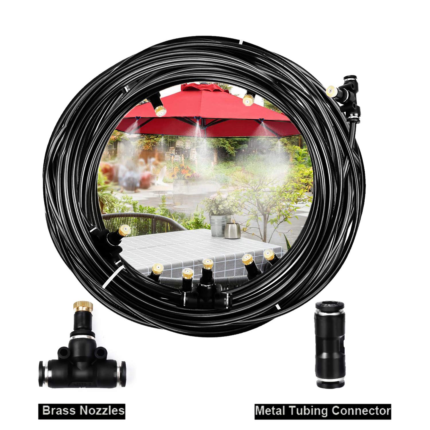 Amazon.com: Flantor Outdoor Misters Misting Cooling System - Portable ...