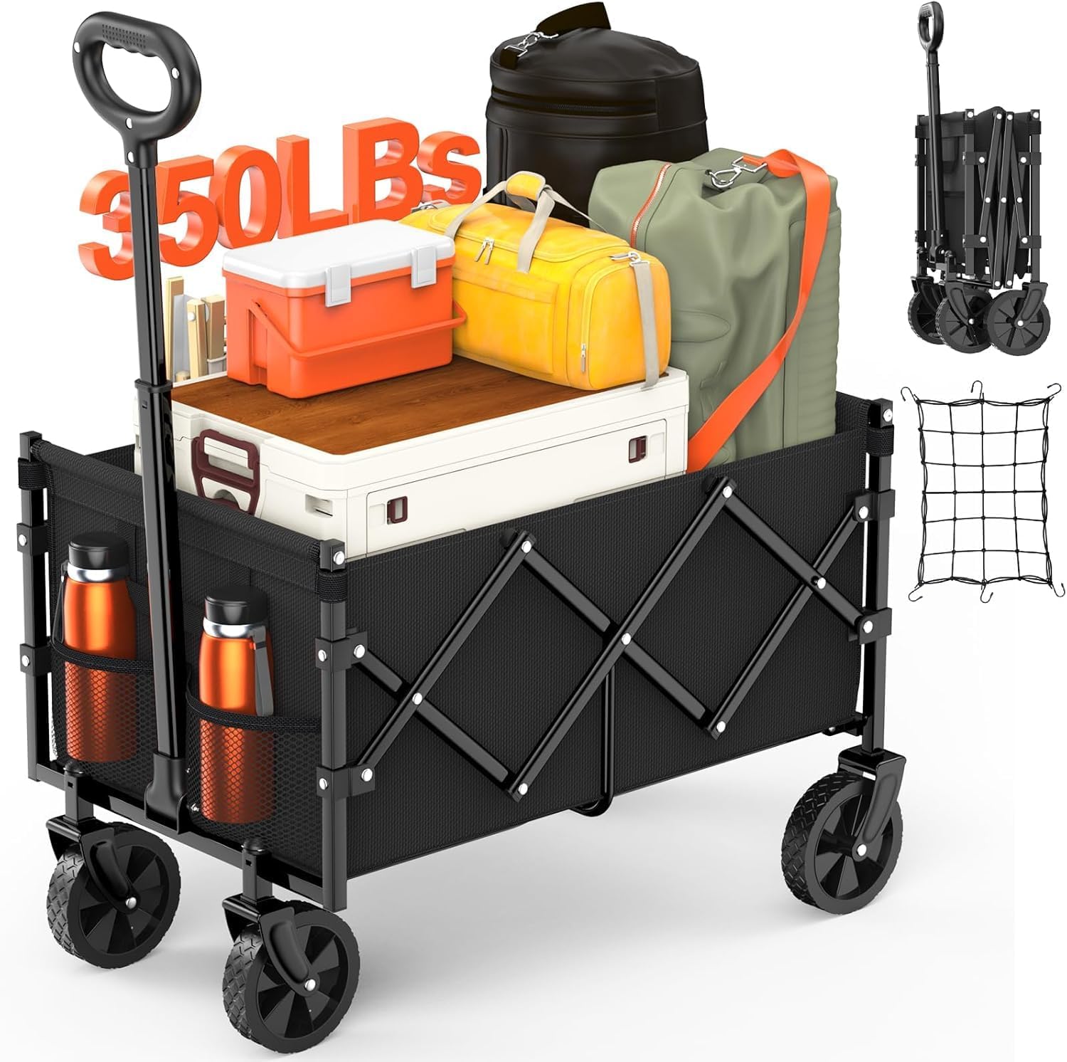 Timotech Carro Plegable con Ruedas, Carrito Transportador con Ruedas ...