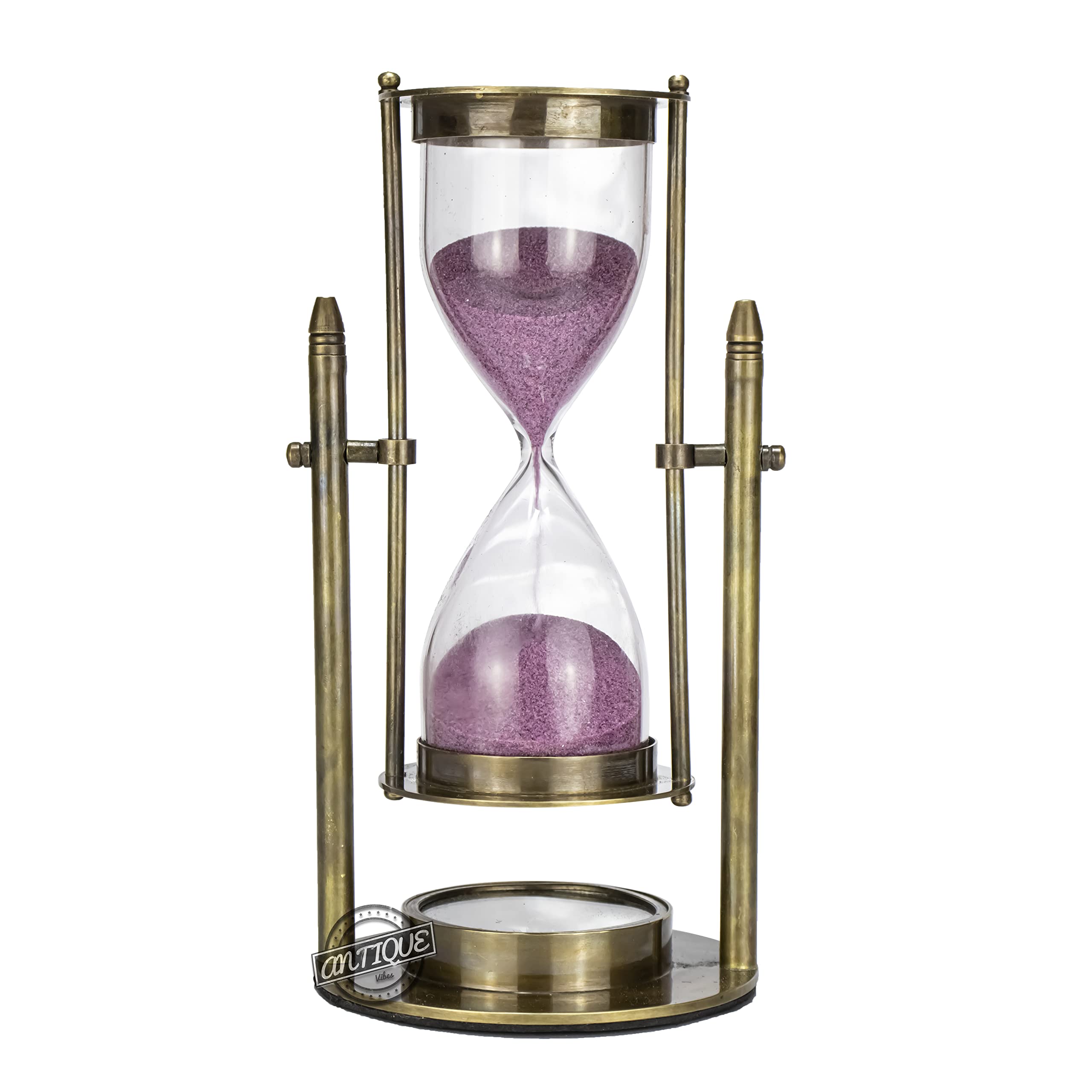 Reloj De Arena Victoriano Vintage Reloj De Arena Antiguo Wooden