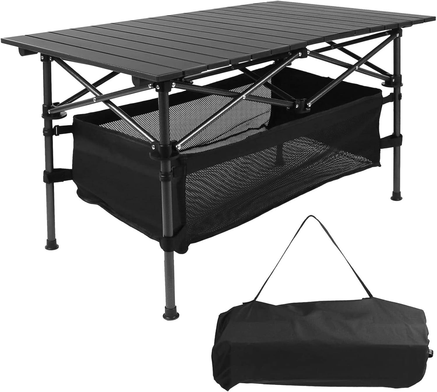 Amazon.com: KOCASO Folding Camping Table, Portable Outdoor Folding ...