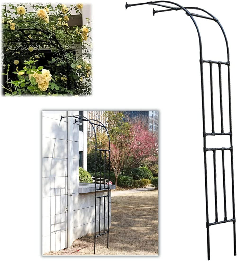 Halber Gartenbogen, Rosenbogen Aus Metall Für Kletterpflanzen ...
