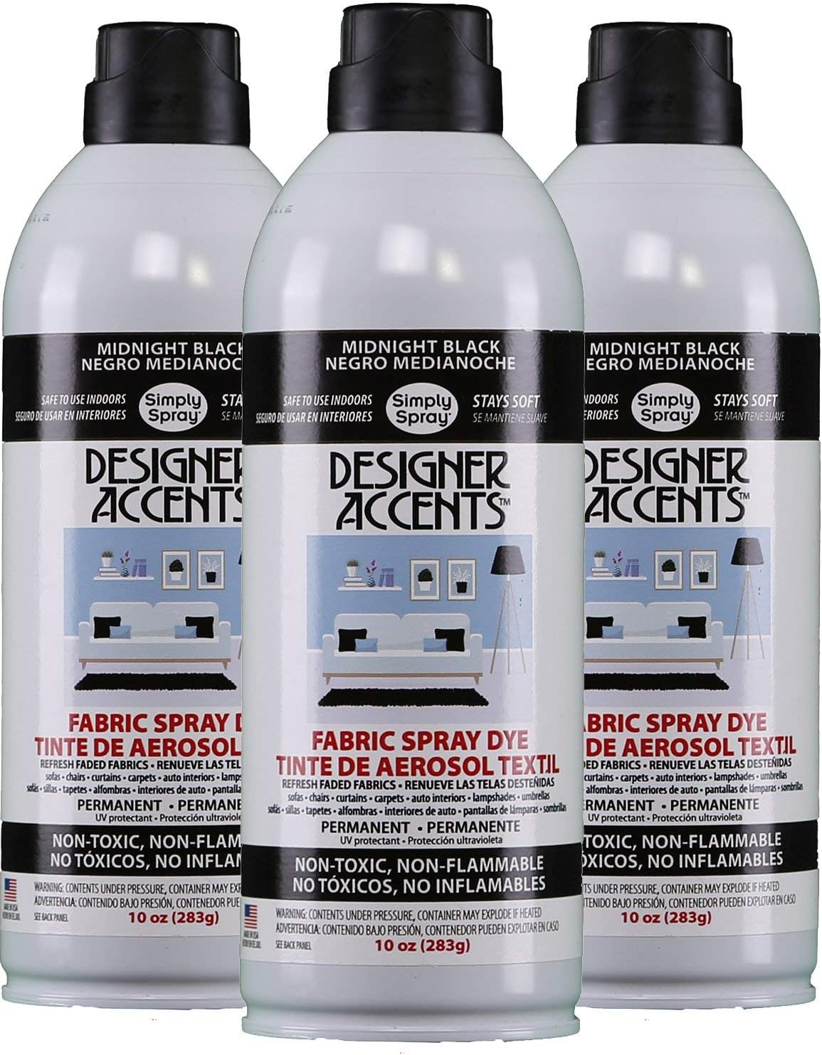 Amazon.com: Designer Accents Fabric Paint Spray Dye by Simply Spray ...