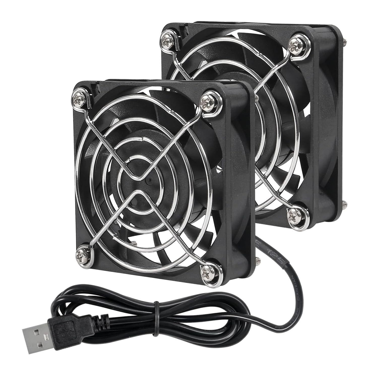 2-Pack 60mm x 15mm USB Fan 5V Brushless DC Cooling Fans with Cooling ...