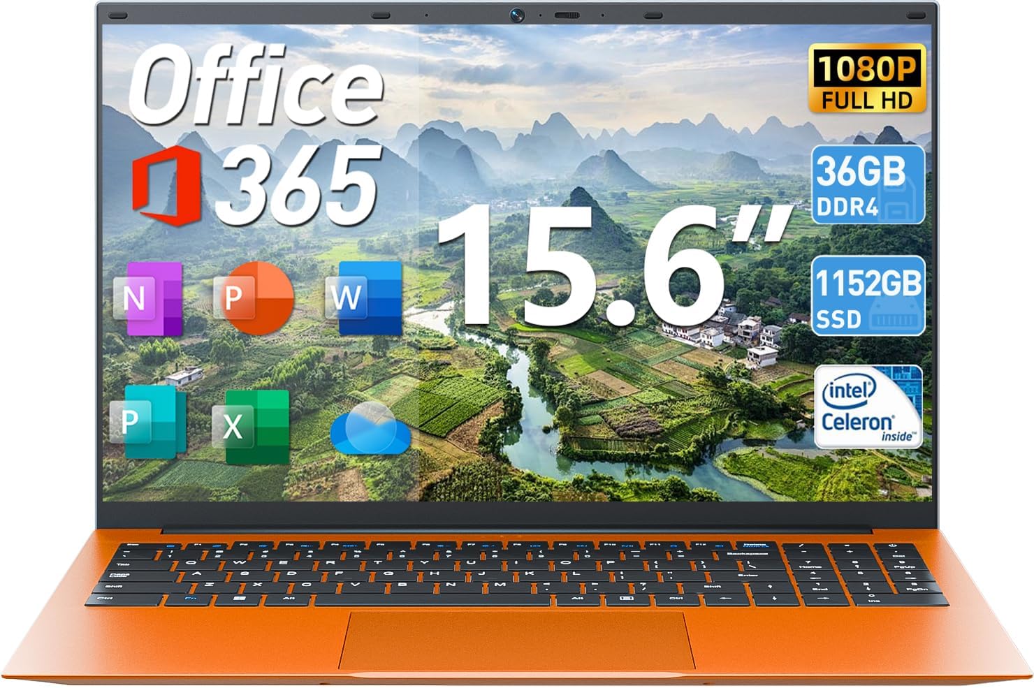 Amazon.com: Naclud Laptops, 15.6 Inch Laptop Computers with 36GB RAM ...